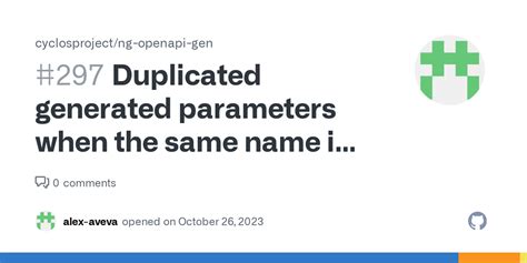 Duplicated Generated Parameters When The Same Name Is In Both Shared