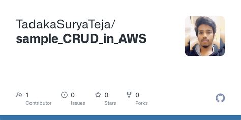 GitHub TadakaSuryaTeja Sample CRUD In AWS