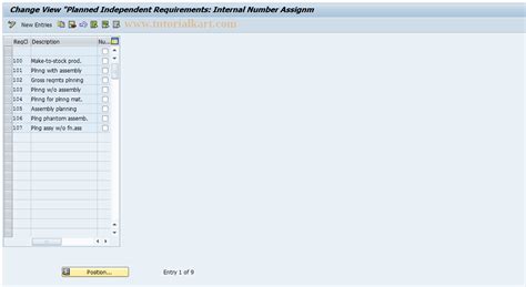 Ompp Sap Tcode Internal Number Assignment Transaction Code