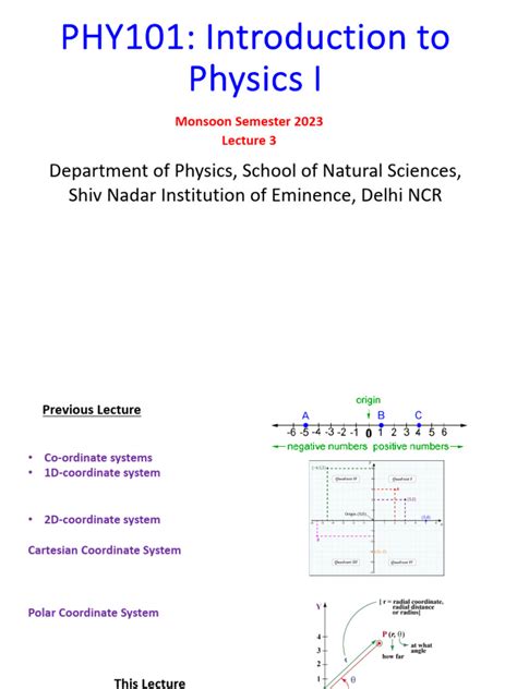 3d Coordinate System Cartesian Cylindrical Polar And Spherical Polar Lecture3 Pdf
