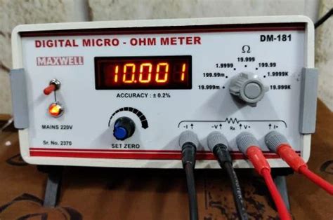 Digital Micro Ohm Meter At Best Price In Ambala By Maxwell Scientific Corporation ID
