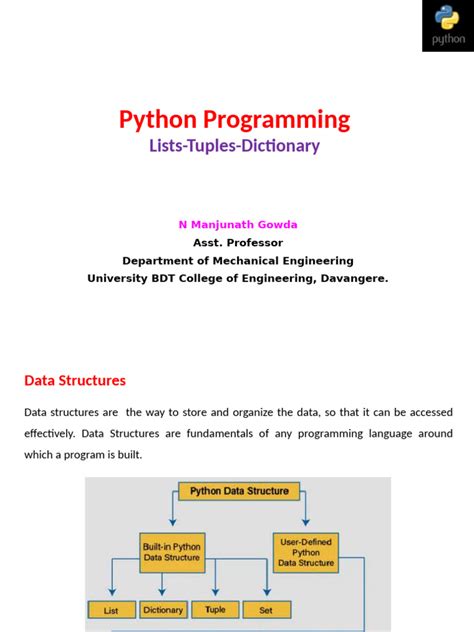 Python Programming Lists Tuples Dictionary Pdf Computer Science Computing