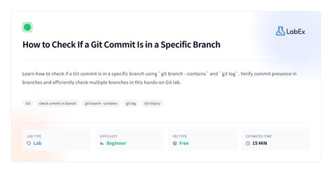 How To Check If A Git Commit Is In A Specific Branch Labex