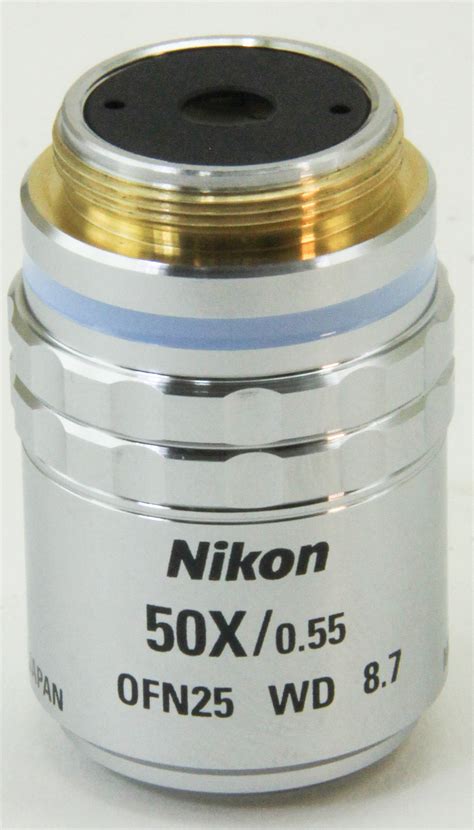 10823 Nikon 50x Microscope Objective Lens Elwd Cf Plan Elwd 50x 0 55 Wd 8 7 J316gallery