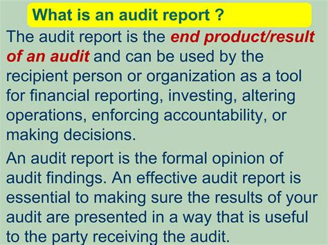 chapter 6 audit report pptx business accounting and finance business