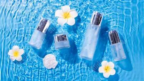 Blue Beauty Fresh Flowers Cosmetics Makeups Map Powerpoint Background For Free Download Slidesdocs