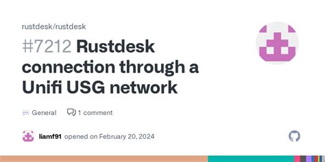 rustdesk connection through a unifi usg network · rustdesk rustdesk