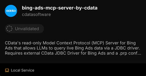 Bing Ads Mcp Server By Cdata Mcp S · Lobehub