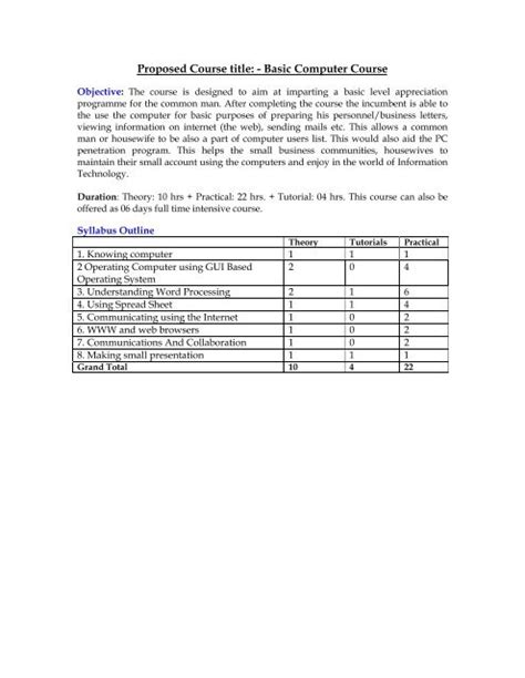 Basic Computer Course Bcc Ignou