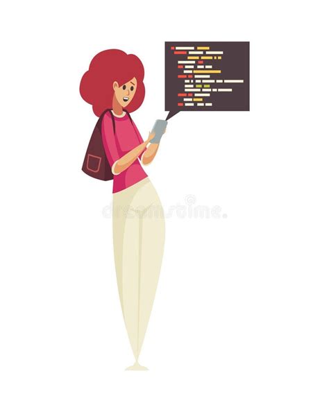 Programmer Flat Illustration Stock Vector Illustration Of Internet Emblem 244809608