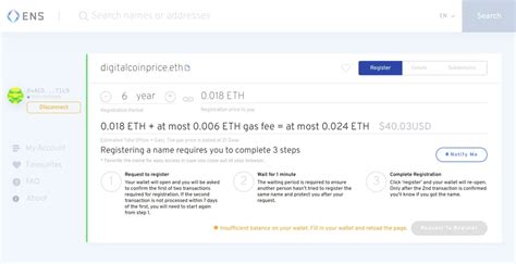 ethereum name service ens domain how can you get your own