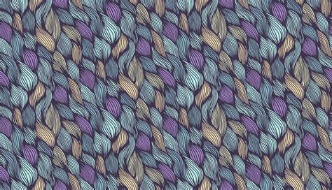 Wavy Seamless Vector Pattern Doodle Hand Drawn Pattern Seamless Print