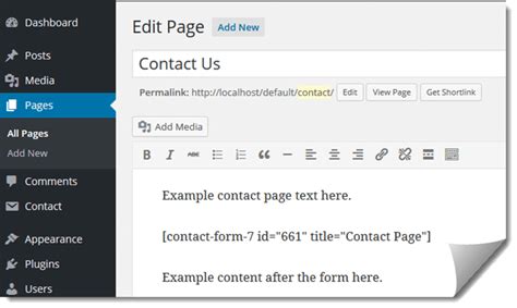 How To Quickly Add A Contact Form In WordPress