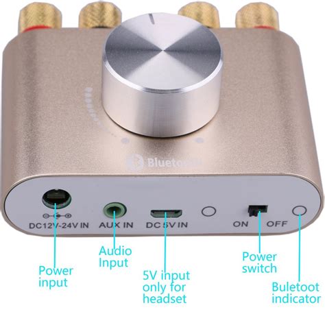 Yeeco® Hifi Mini Bluetooth Amplifier 50w 50w Dc 12 24v Wireless