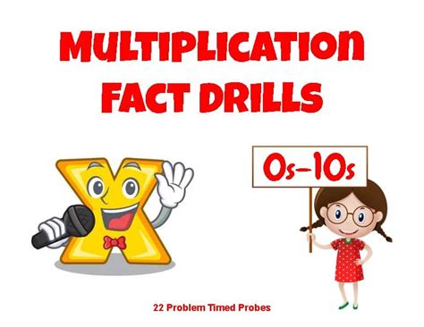 Multiplication Fact Drills Zeroes Through Tens By Savannah Crosby