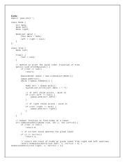 Microsoft Word HW2 Docx Code Import Java Util Class Node Int Data Node Left Node Right