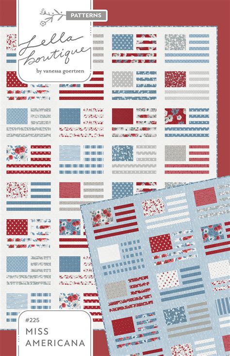 Miss Americana Quilt Pattern Lella Boutique Lb225 Jambearies Quilt Co