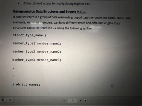 Solved Utilize Bit Field Access For Manipulating Register Chegg Com