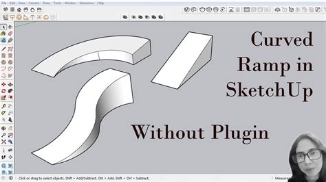 Design And Build A Beautiful Curved Ramp In SketchUp Ramp Design Without Plugin In 2025