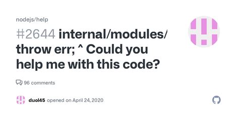 Internalmodulescjsloaderjs983 Throw Err Could You Help Me With