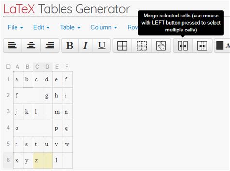 how to convert a table with multicolumns from excel to latex tex