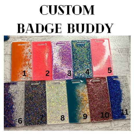 Badge Buddies Custom Badge Buddy Id Badge Buddy Title Badge Buddy Title Badge Etsy