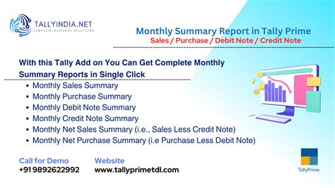 Monthly Summary in Tally Prime - SBA SOFT SOLUTIONS