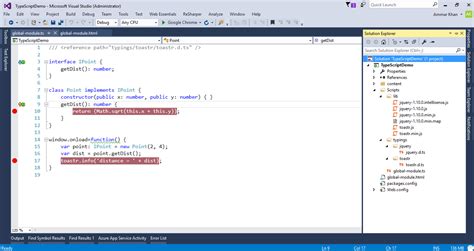 Debugging Debug TypeScript With Visual Studio 2015 Stack Overflow