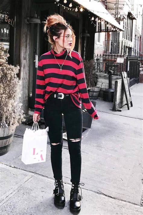 Grungestyle Outfit Women Estilo Grunge Ropa De Mujer Ropa De Estilo Urbano