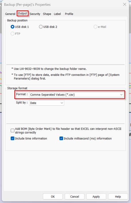 How To Name The Csv Column Header Of A Data Sampling Backup Staff