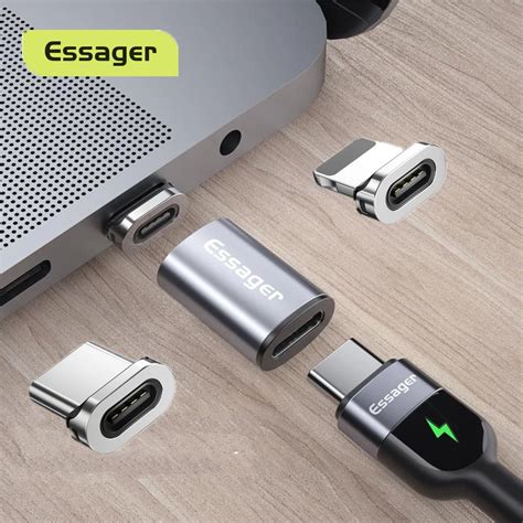 Essager Magnetic Micro USB Adapter USB Female To Type C Male Magnet Converter Cable Connector