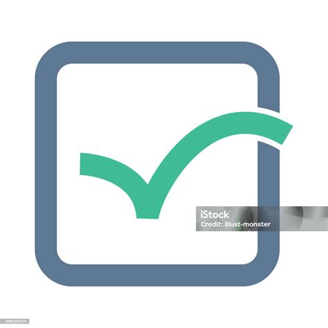 checkbox icon selection input box vector stock illustration download