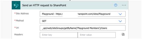 list members of a sharepoint group with power automate