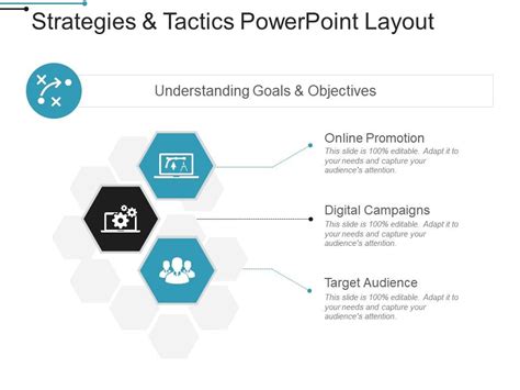 Strategies And Tactics Powerpoint Layout PowerPoint Slide Template Presentation Templates
