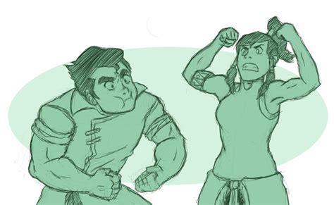 Nospoilers Flexing Korra And Bolin Rthelastairbender