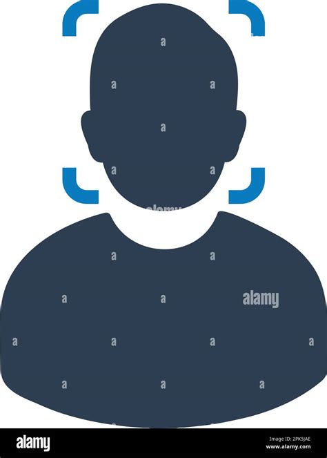 Biometric Face Recognition Icon Flat Style Vector Eps Stock Vector Image And Art Alamy