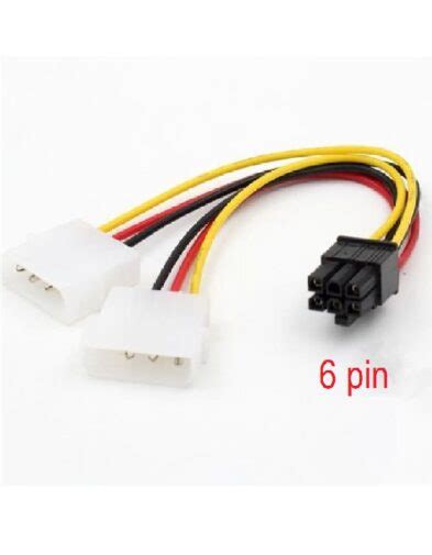 Jual Kabel Power Gpu 2 Molex To 6 Pin Pcie Rosy Computer Malang