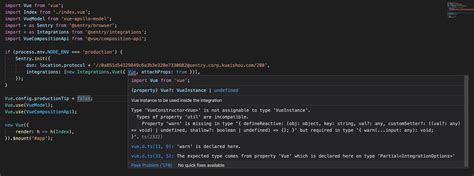 Use Of Non Public Vue Util Breaks Type Checking Issue 2633 Getsentry Sentry Javascript GitHub