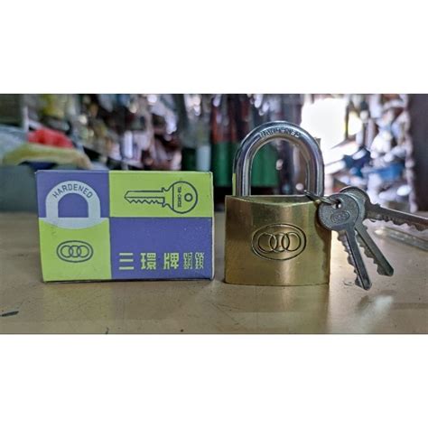 Tri Circle Brass Padlock 63mm Shopee Malaysia