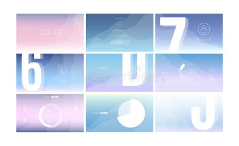 Modern Ui Screen Design For Mobile App With Web Elements Stock Vector Illustration Of Report