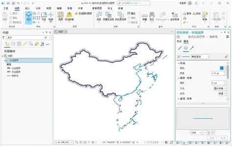 如何使用arcgis pro制作标准地图样式国界 arcgis行政区界线样式 csdn博客