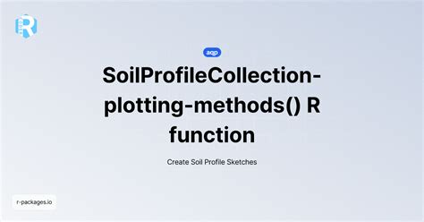 Soilprofilecollection Plotting Methods R Function From Aqp R Packages