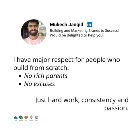 Selfmade Hardworkpaysoff Passionandperseverance Noexcuses Inspiration… Mukesh Jangid
