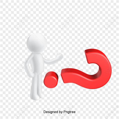 빨간색 물음표 3d 소인혼란스러운악당질문 Png 일러스트 무료 다운로드 Lovepik