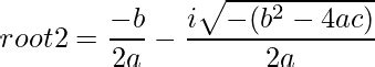 C Program For Quadratic Equation Roots GeeksforGeeks