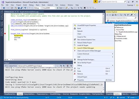 Using The Target Link Libraries Statement To Control The Linked Libraries VisualGDB Tutorials