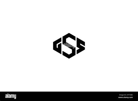 Gss Letter Logo Design With Polygon Shape Gss Polygon And Cube Shape