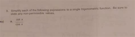 solved 3 simplify each of the following expressions to a