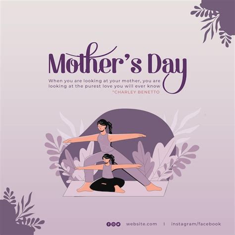 Publicación De Madre E Hija Vector Premium