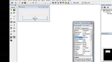 Vb Tutor Using Button And Lable Youtube